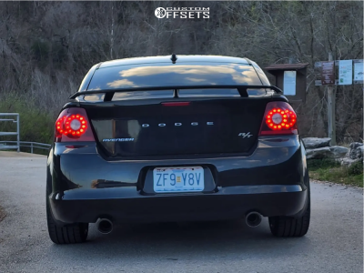 2013 Dodge Avenger with 20x8.5 30 Konig Oversteer and 245/35R20 Federal ...