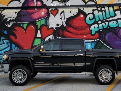 2018 GMC Sierra 1500 with 22x12 -44 Hardcore Offroad Hc17 and 35/12 ...