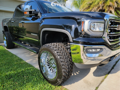 2018 GMC Sierra 1500 with 22x12 -44 Hardcore Offroad Hc17 and 35/12 ...