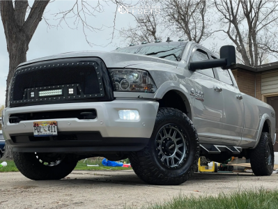 2017 Ram 2500 with 18x9 18 Vision Nemesis and 35/12.5R18 Nitto Ridge ...