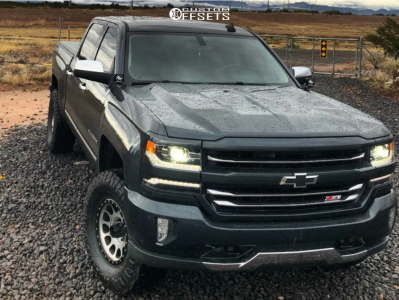 2017 Chevrolet Silverado 1500 with 17x8.5 0 Method Mr305 and 35/12.5R17 ...