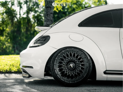 2012 Volkswagen Beetle with 19x8.5 35 Rotiform Lhr-m and 235/35R19 ...