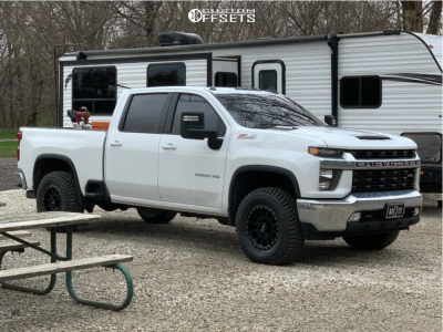 2022 Chevrolet Silverado 2500 HD with 18x9 -12 Method Mr305 and 35/12.5R18 Atturo Trail Blade Xt ...