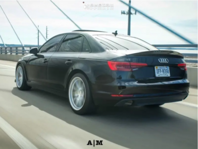 2017 Audi A4 Quattro with 19x9.5 35 Aodhan Aff7 and 245/40R19 Federal Ss595 and Lowering Springs ...