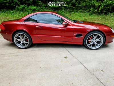 2005 Mercedes-Benz SL500 with 20x9 25 MRR FS06 and 295/25R20 Hankook ...