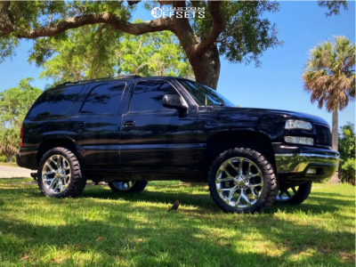 2002 Chevrolet Tahoe with 22x9 24 4Play OE Wheels Cv98 and 33/12.5R22 ...