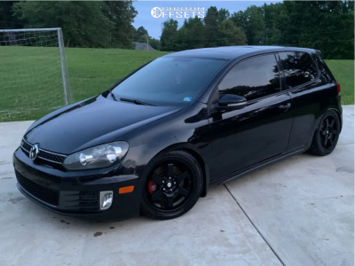 2010 Volkswagen GTI with 17x7.5 48 Focal X and 225/45R17 Ironman Imove ...