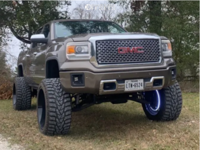 2015 GMC Sierra 1500 with 24x14 -81 ARKON OFF-ROAD Caesar and 36/14 ...