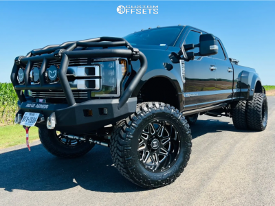 2018 Ford F-350 Super Duty with 22x12 -44 Hostile Sprocket and 40/15 ...