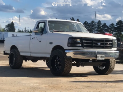 1995 Ford F-150 with 20x12 -51 Hardrock Overdrive H708 and 33/12.5R20 ...