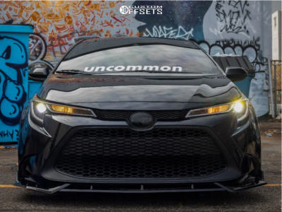 2020 Toyota Corolla with 17x9 35 Gram Lights 57dr and 225/45R17 ...