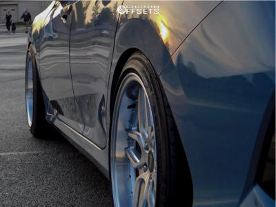 2020 Honda Civic with 18x9.5 35 ESR Cs15 and 245/40R18 Goodyear Eagle ...