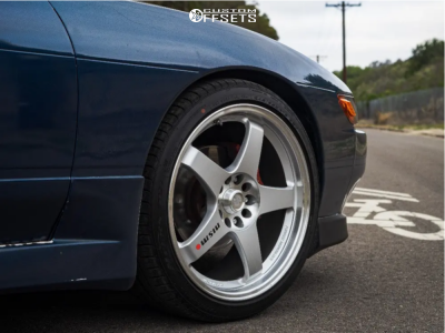1991 Nissan 240SX with 18x8.5 25 Rays Engineering Nismo Lmgt4 and 245 ...