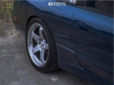 1991 Nissan 240SX with 18x8.5 25 Rays Engineering Nismo Lmgt4 and 245 ...