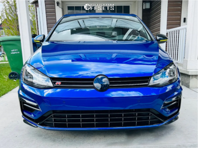 2019 Volkswagen Golf R with 19x8.5 45 Neuspeed Rse102 and 245/35R19 ...