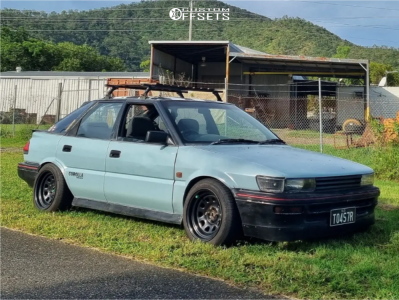 1992 Toyota Corolla with 15x8 0 Dynamic D Hole and 185/55R15 Achilles ...