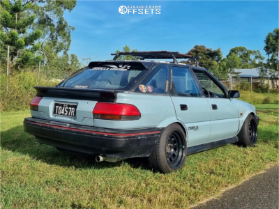 1992 Toyota Corolla with 15x8 0 Dynamic D Hole and 185/55R15 Achilles ...