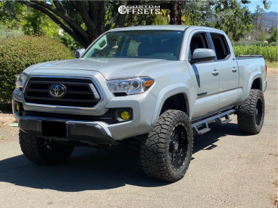 2021 Toyota Tacoma with 20x10 -25 TIS 544BM and 33/12.5R20 Venom Power ...