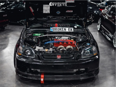 1997 Honda Civic with 15x8 20 VMS Modulo and 225/50R15 Toyo Tires ...