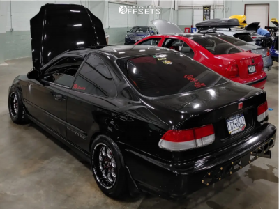 1997 Honda Civic with 15x8 20 VMS Modulo and 225/50R15 Toyo Tires ...