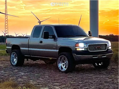 2002 GMC Sierra 2500 HD with 22x12 -51 Fuel Forged Ff09 and 33/12.5R22 ...