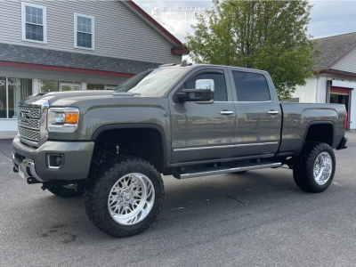 2018 GMC Sierra 2500 HD with 22x12 -44 American Force Locus Ss and 37/ ...