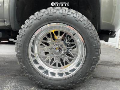 2018 GMC Sierra 2500 HD with 22x12 -44 American Force Locus Ss and 37/ ...