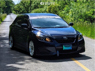 2009 Toyota Matrix with 18x8.5 30 ESR Cs12 and 245/40R18 Mazzini Eco ...