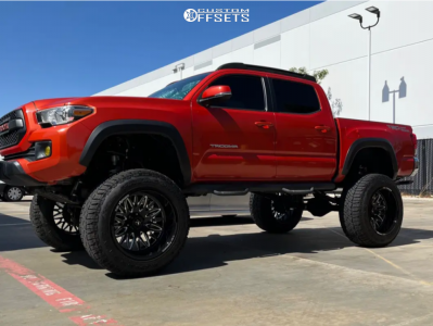 2017 Toyota Tacoma with 22x14 -76 KG1 Forged Trident and 37/13.5R22 ...