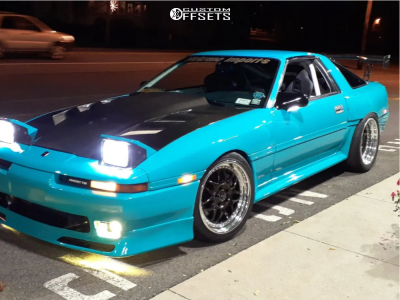 1990 Toyota Supra with 18x10 30 Forgestar M14 and 265/35R18 Nitto Nt555 ...