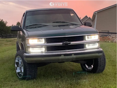 1998 Chevrolet C1500 with 20x12 -51 Vision Rocker 412 and 285/55R20 ...