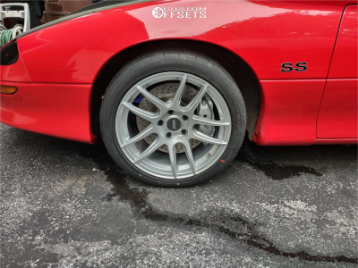 1997 Chevrolet Camaro with 18x9.5 22 ESR CS8 and 275/35R18 Yokohama ...