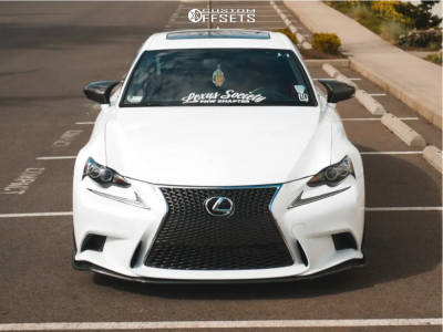 2015 Lexus IS250 with 18x9.5 38 Gram Lights 57dr and 225/40R18 Federal ...