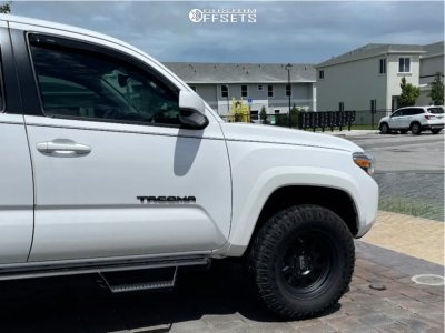 2021 Toyota Tacoma with 16x8 -10 Black Rhino Stadium and 265/70R16 ...