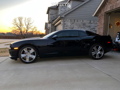 2011 Chevrolet Camaro with 20x11 40 Vision Stunner and 295/45R20 Nitto ...
