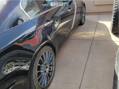 2011 Hyundai Genesis with 20x8.5 35 Vision Monaco and 255/35R20 Nitto ...