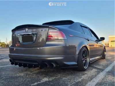 2007 Acura TL with 18x9.5 15 Enkei Rpf1 and 225/40R18 Toyo Tires ...