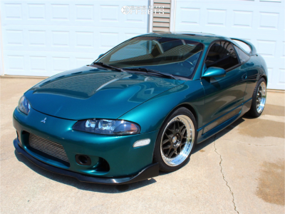 1998 Mitsubishi Eclipse with 18x8.5 35 ARC Ar9 and 235/40R18 Fullway ...