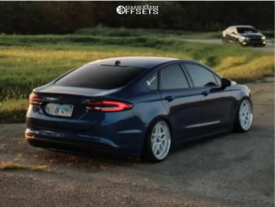 2017 Ford Fusion with 19x9.5 22 ESR Cs15 and 215/35R19 Nitto Neo Gen ...