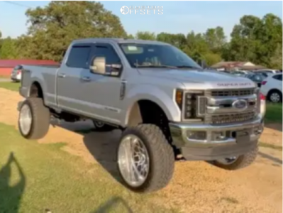 2017 Ford F-250 Super Duty with 26x16 -101 KG1 Forged Trident and 38/15 ...