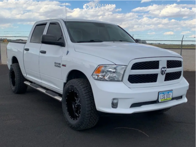 2013 Ram 1500 with 18x10 -24 Moto Metal Mo970 and 295/70R18 Falken ...