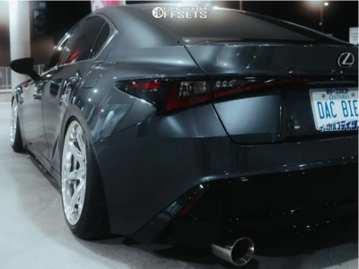 2022 Lexus IS350 with 19x9.5 30 Work Emotion T7r 2p and 235/40R19 ...