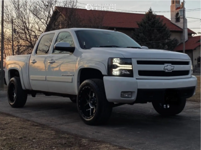 2008 Chevrolet Silverado 1500 with 20x10 -29 Vision Sliver and 275 ...