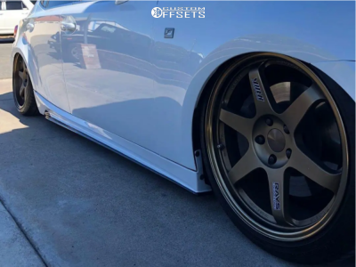 2016 Lexus IS200t with 19x8.5 30 Volk Te37 and 225/35R19 Bridgestone ...