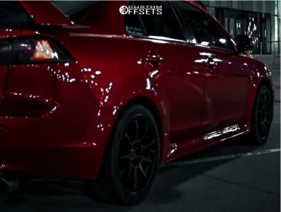 2017 Mitsubishi Lancer with 18x8 38 Drag Concepts R31 and 225/40R18 ...