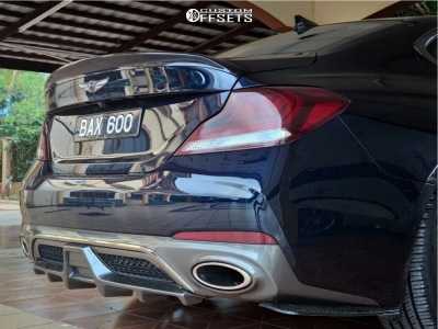 2021 Genesis G70 with 19x8.5 38 SSR Gtx04 and 235/40R19 Kumho Ecsta ...