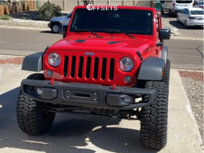 2014 Jeep Wrangler with 17x9 -12 Hardrock H104 and 35/12.5R17 Radar ...