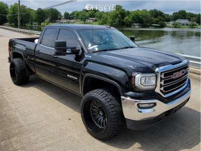 2016 GMC Sierra 1500 Wheel Offset Hella Stance >5" Leveling Kit ...