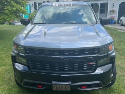 2020 Chevrolet Silverado 1500 with 22x12 -44 Hardcore Offroad Hc19 and ...