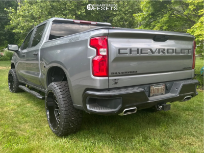 2020 Chevrolet Silverado 1500 with 22x12 -44 Hardcore Offroad Hc19 and ...